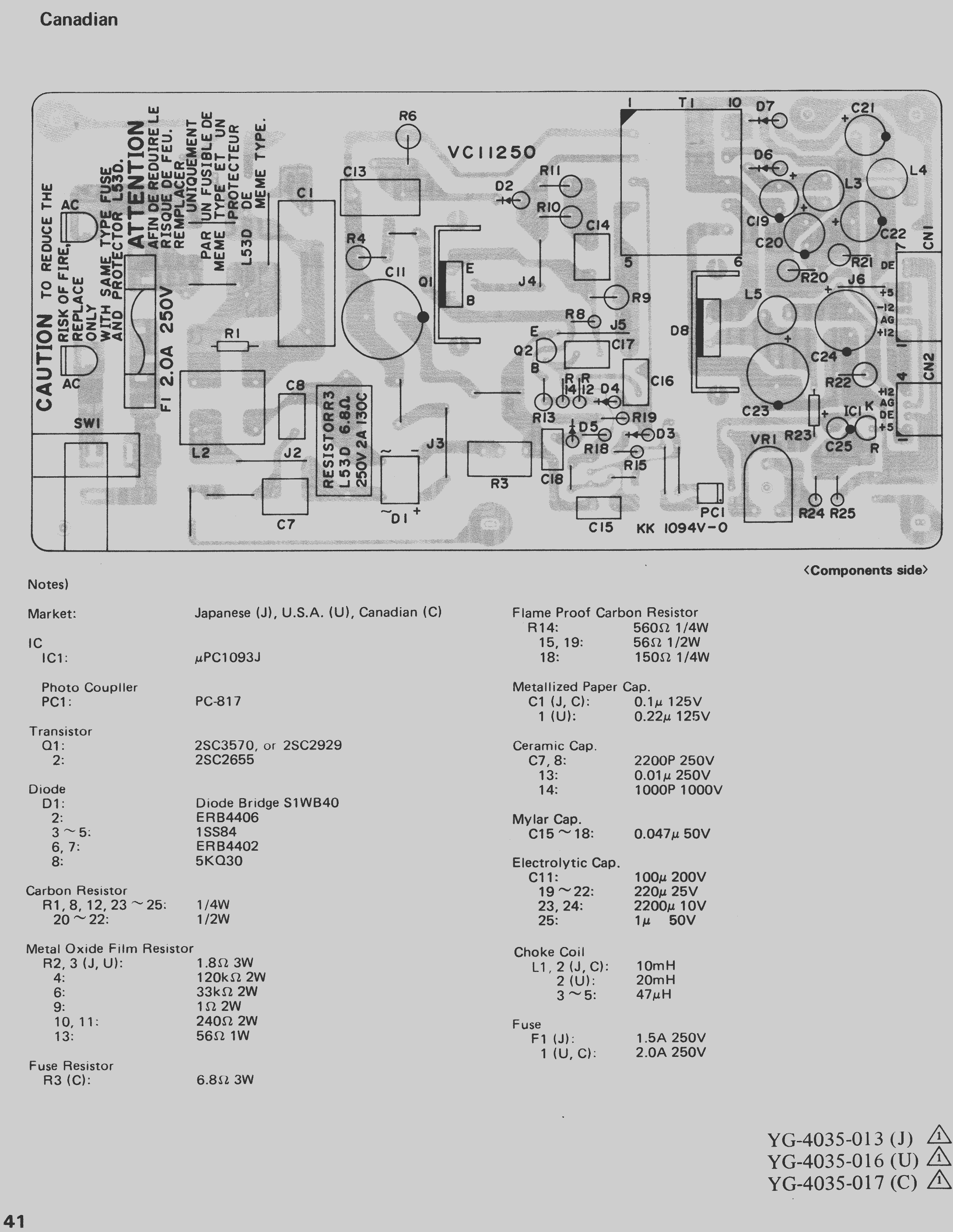 Transistor Cross Reference help - Yamaha DX7S switching power supply - Page 1